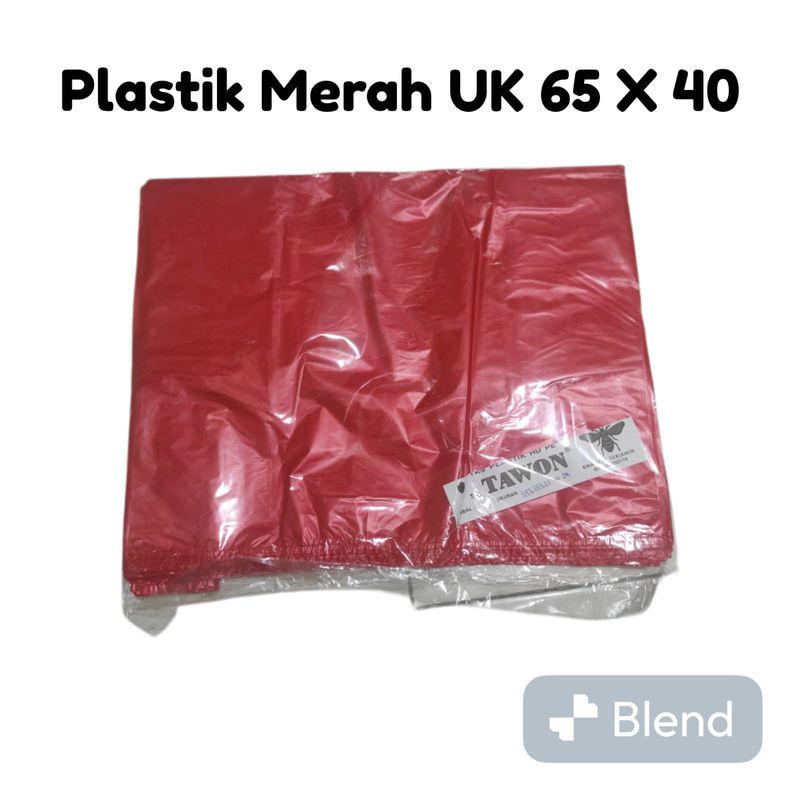 Kantong Plastik Merah Isi 50 Lembar