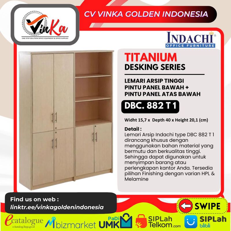LEMARI ARSIP INDACHI - DBC 882 T 1 - MELAMINE
