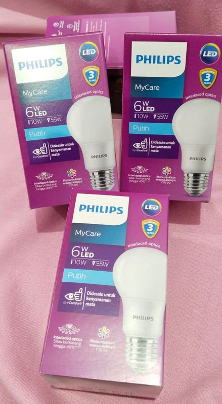 Lampu Bulb LED 6W Philips