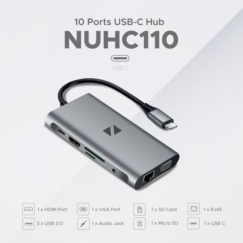 USB type C 10 in 1