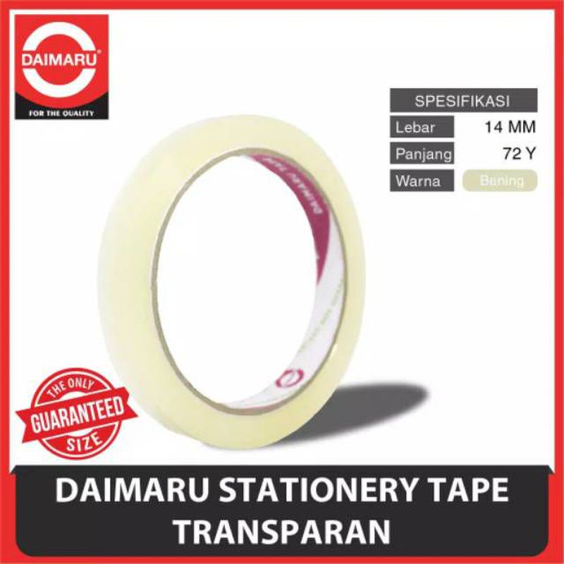Selotip Bening Daimaru 12mm x 72 Yard