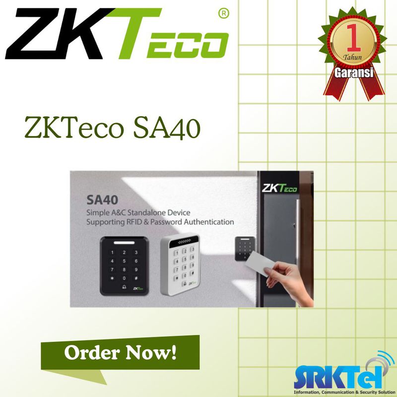 ZKTeco SA40 TERMINAL ABSENSI DAN AKSES KONTROL MULTI-BIO - Hitam ZKTeco SA40 TERMINAL ABSENSI DAN AKSES KONTROL MULTI-BIO - Hitam
