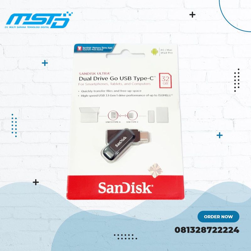 Sandisk OTG 32GB USB Type-C USb 3.1 Ultra Dual Drive Go