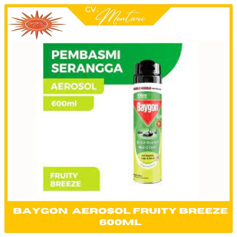 BAYGON AEROSOL FRUITY BREEZE 600ml
