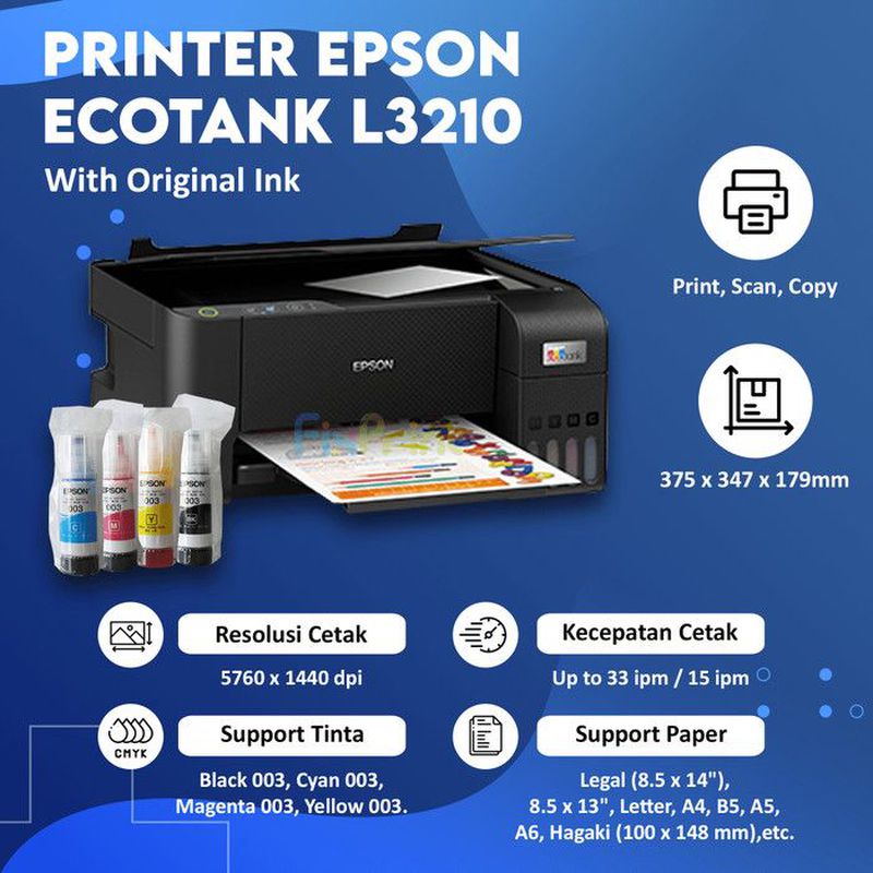 Printer Multifungsi Epson L3210 All in One Ink Tank Printer