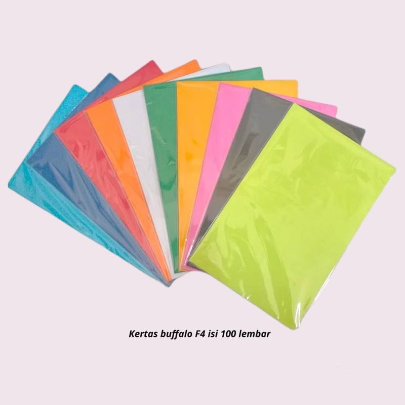 Kertas Buffalo Warna F4/A4 - Silver