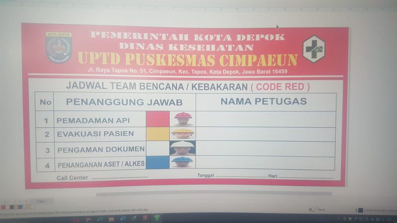 Custom Papan Akrilik Informasi / Code Red
