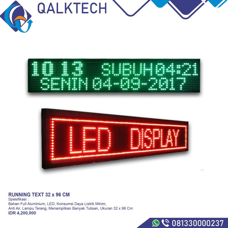 RUNNING TEXT DISPLAY LED 32 X 96 CM