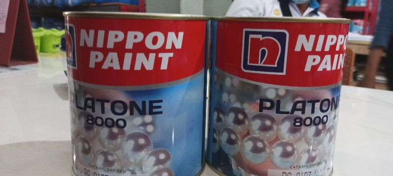 Cat Nipot Platone 8000 cat minyak dan kayu