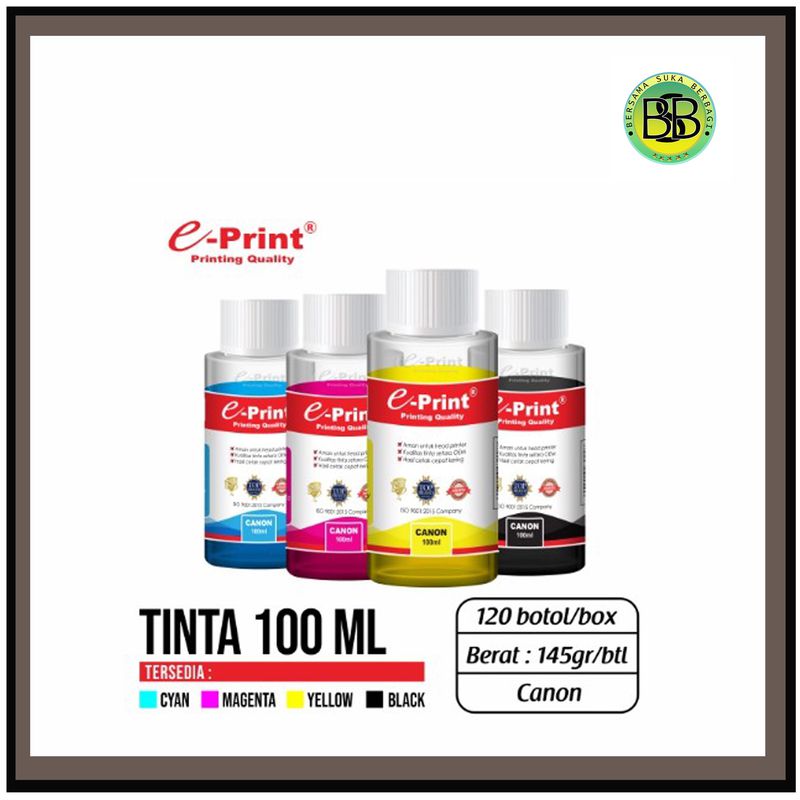 TINTA E-PRINT BOTOL 100 ML - BLACK