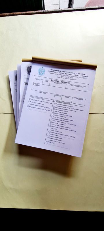 Cetak Lembar Disposisi