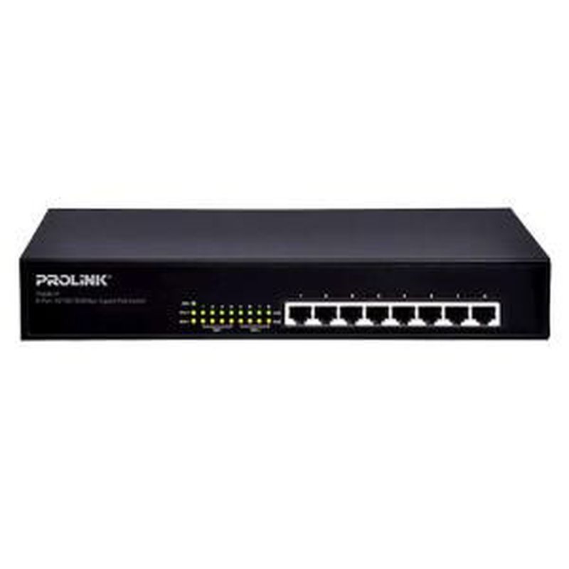 PROLINK PROLINK PSG801P 8 PORT GIGABIT POE ETHERNET SWITCH