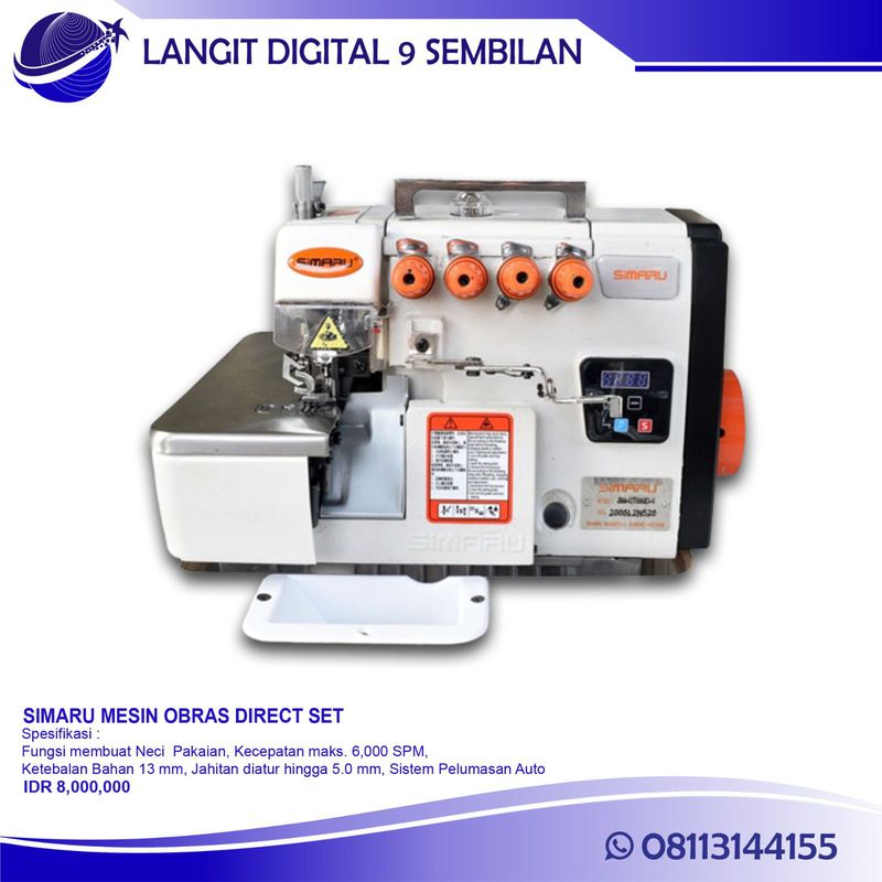 SIMARU MESIN OBRAS DIRECT SET