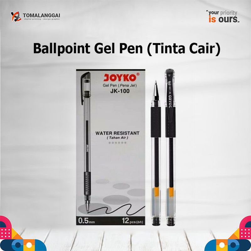 Ballpoint Gel Pen (Tinta Cair)