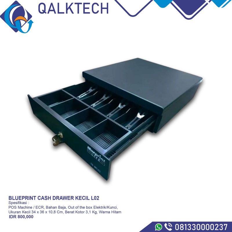BLUEPRINT CASH DRAWER KECIL L02