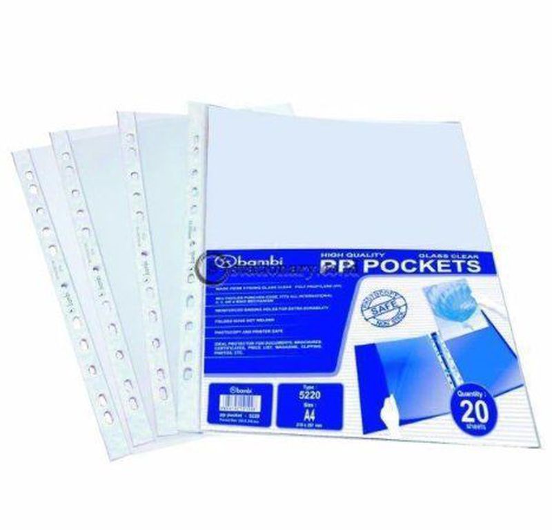 Bambi Plastik Pocket Dokumen A4 (Document Keeper)