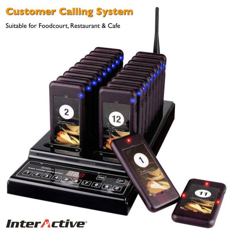 InterActive Wireless Calling System | Sistem pemanggil Staff (Paket C)