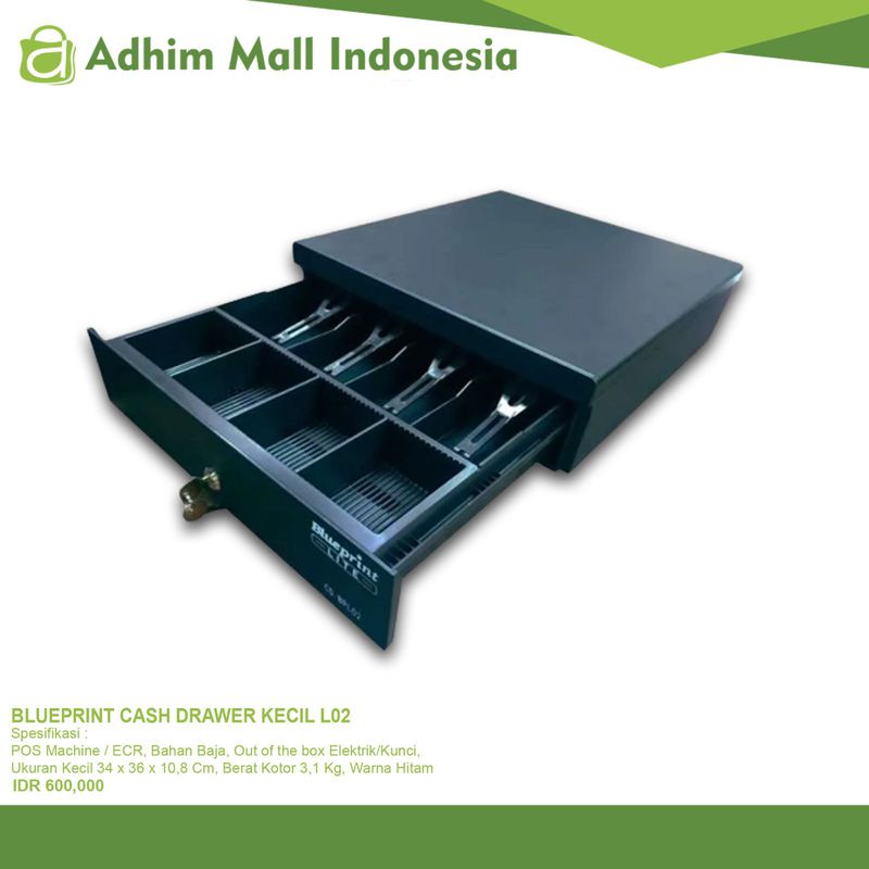 BLUEPRINT CASH DRAWER KECIL L02