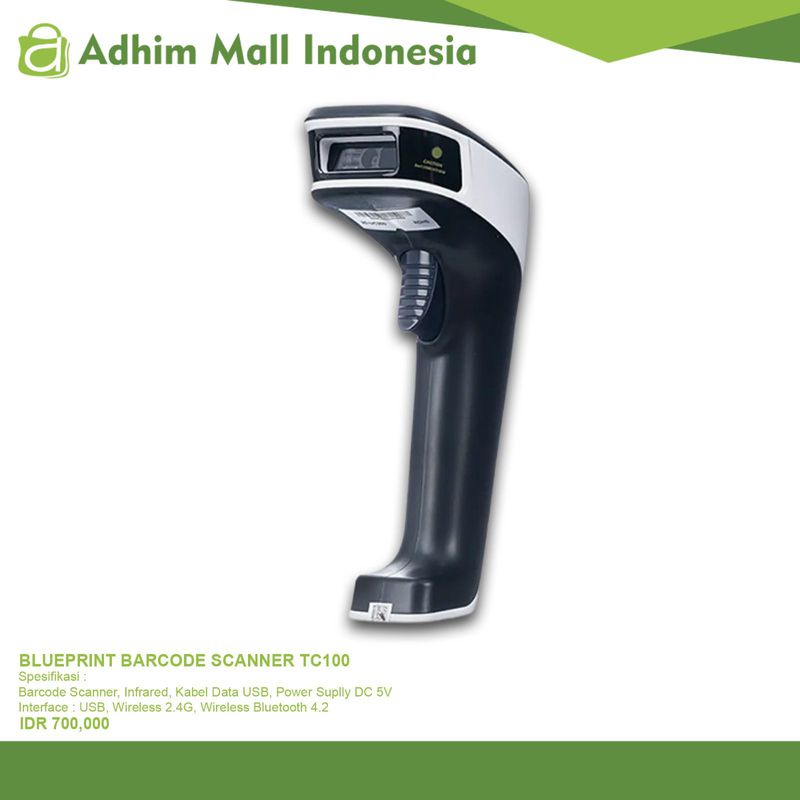 BLUEPRINT BARCODE SCANNER TC100