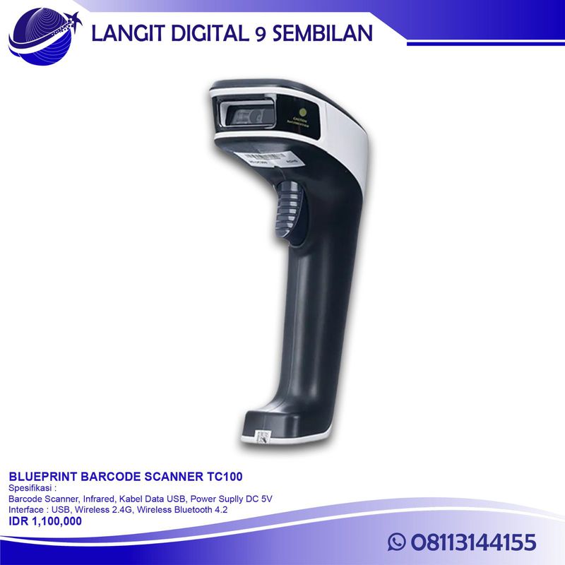BLUEPRINT BARCODE SCANNER TC100