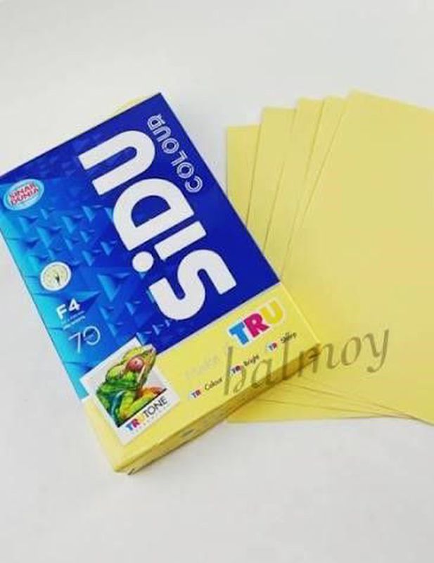 Kertas Sidu - Kuning F4 70 gr