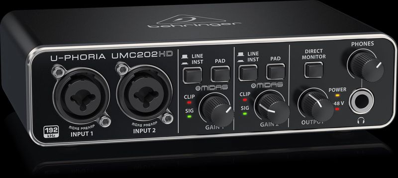 Soundcard Behringer U-Phoria UMC 202 HD