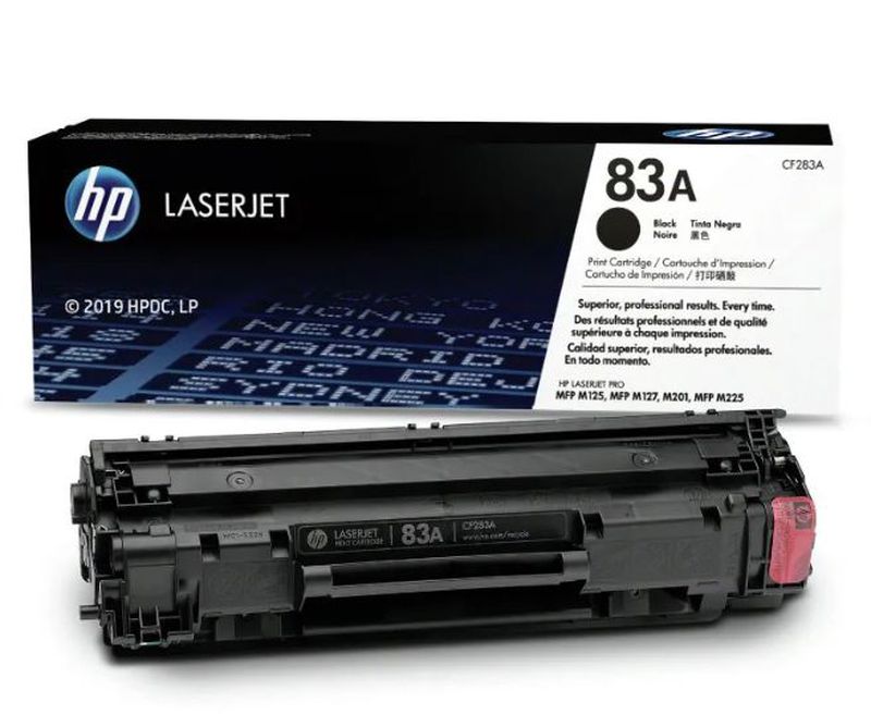 HP 83A Black Original LaserJet Toner Cartridge (CF283A)