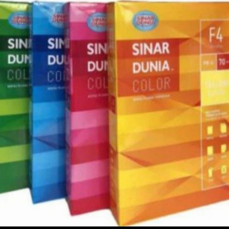 kertas HVS folio/F4 warna 70 gr