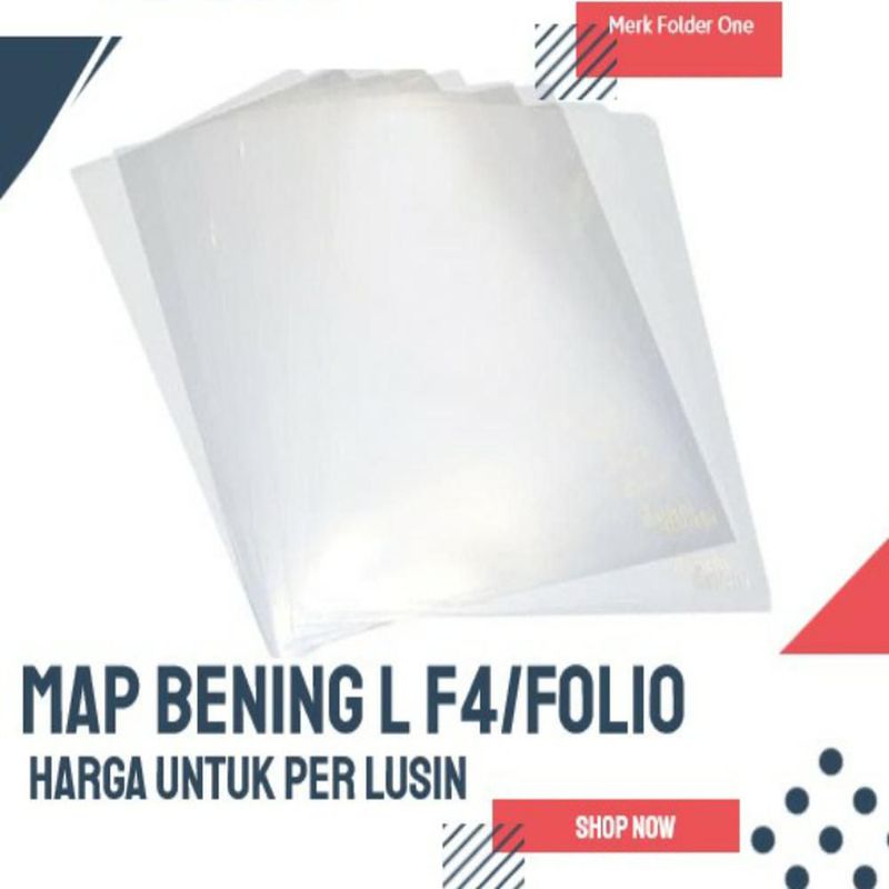 Map Plastik Bening Folder One (F4)