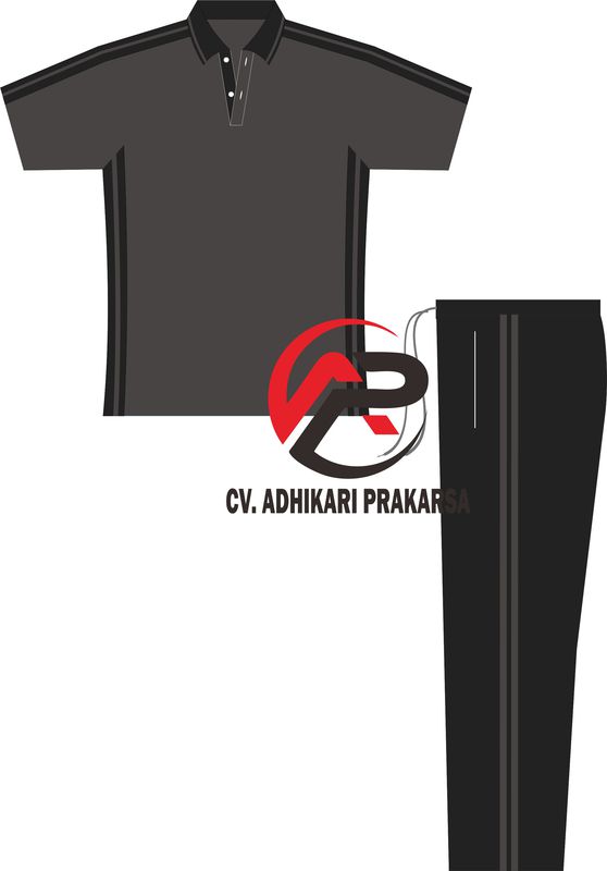 Satu stel seragam kaos polo dan training