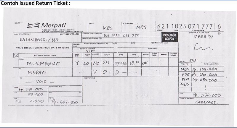 ticket manual domestik