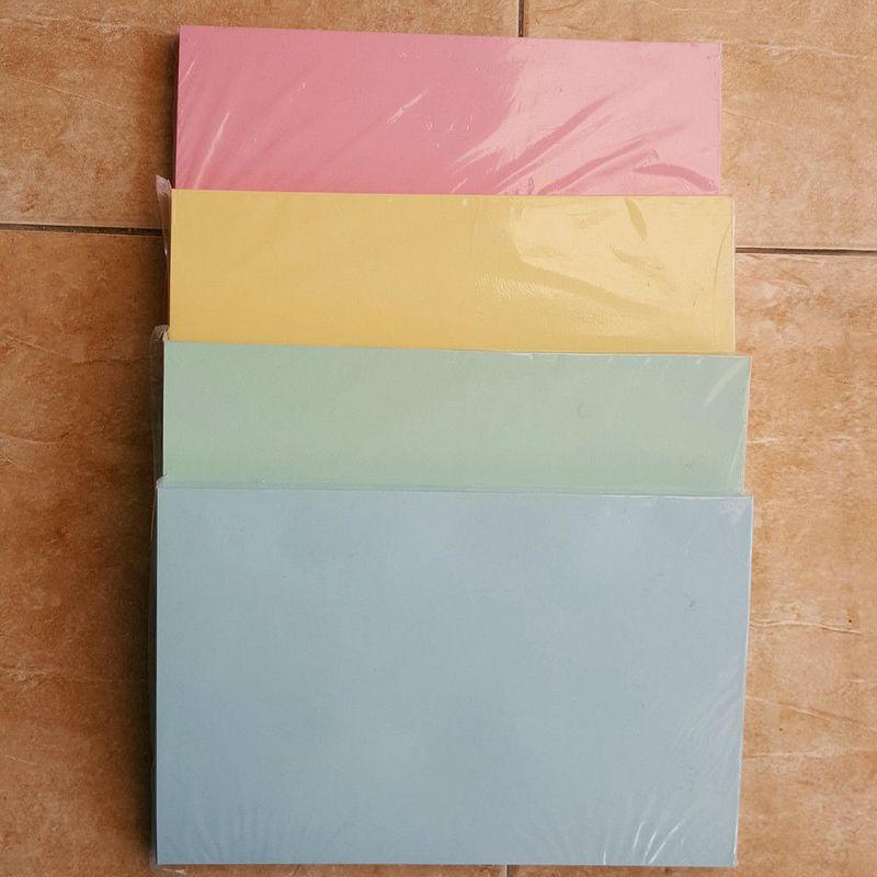 KERTAS COVER BC FOLIO WARNA - WARNA MUDA