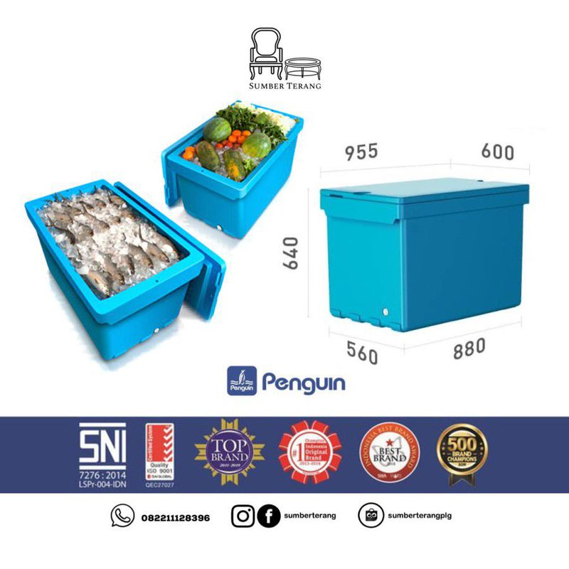 CoolBox Penguin Kapasitas 210 l CB 220 / Kotak Cooler Box