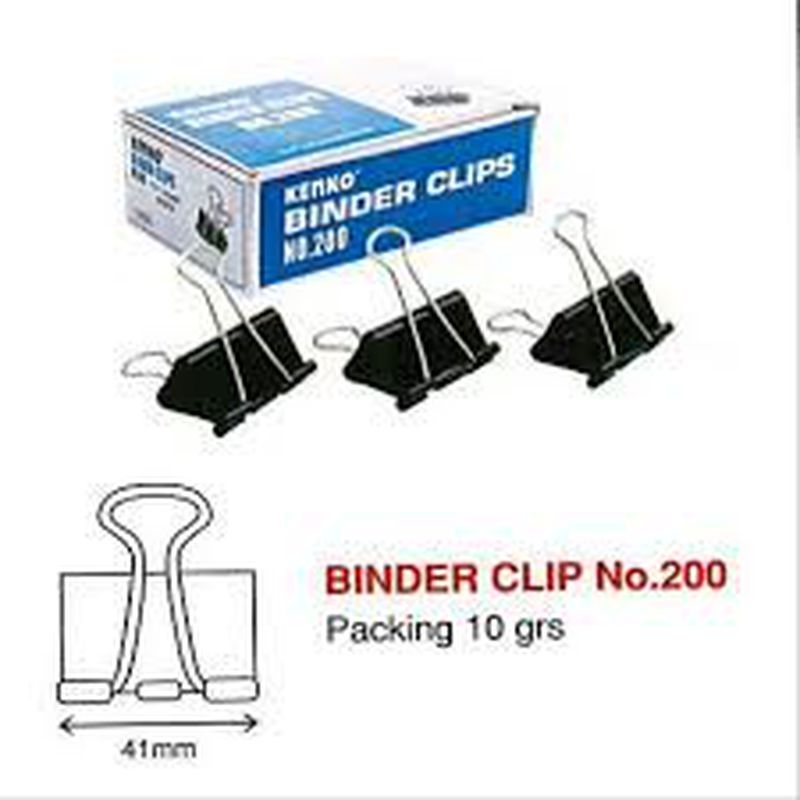 Binder clip 200 kenko
