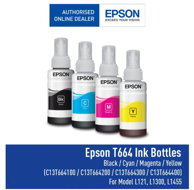 Tinta Epson 664 T664 T6641 - Hitam