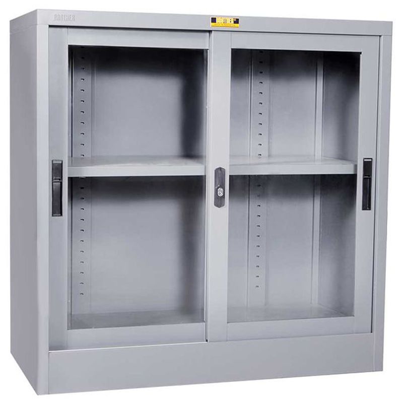 BROTHER LEMARI ALMARI 1/2 TINGGI SLIDING KACA (RAK 1 LBR) B-306 (TKDN)