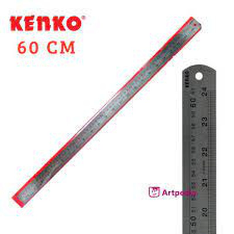 penggaris besi 60 cm