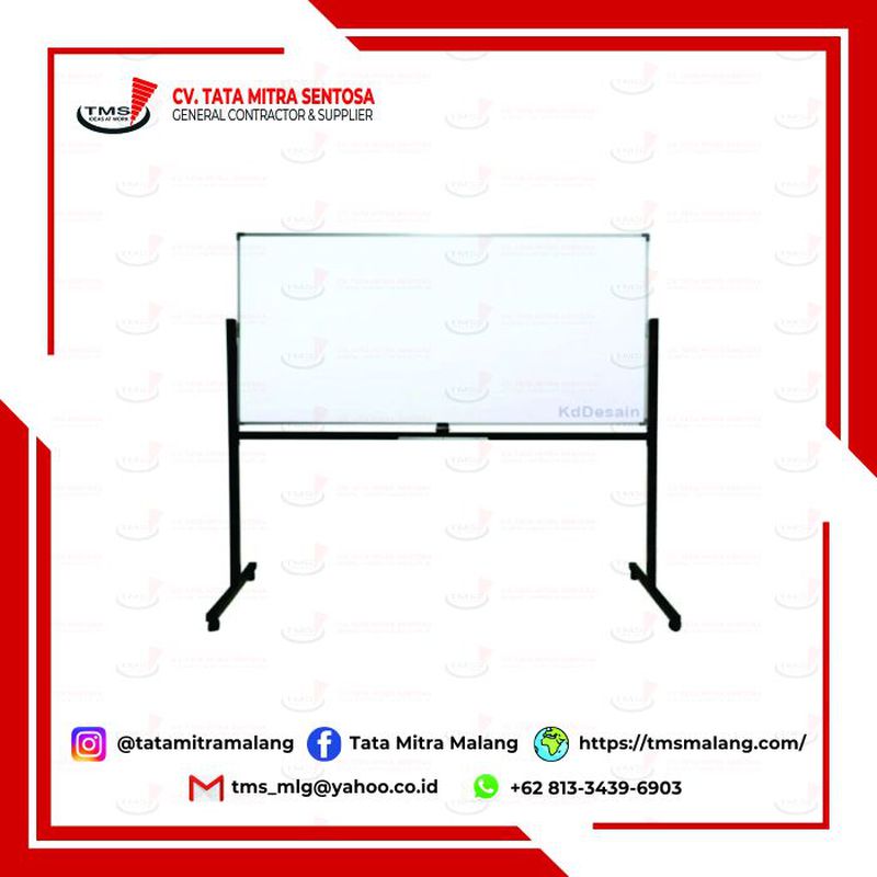 Papan Tulis 240 x 120 cm Standing Double Face