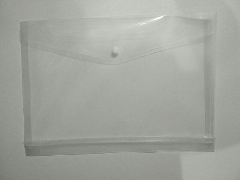 map kancing plastik bening putih folio