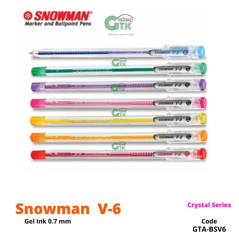 Ballpoint Snowman V-6