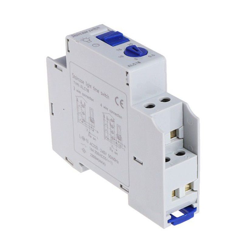 SPMH Durable 16A DIN Rail Staircase Electronic Relay Switch Corridor AF