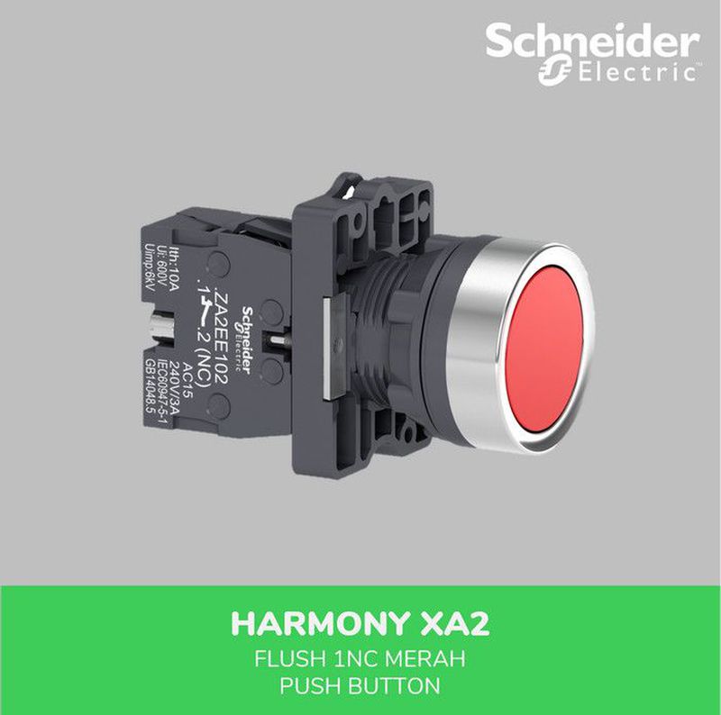 Push Button NC Warna Merah