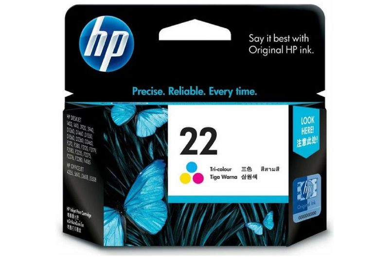 HP 22 Tri-color Original Ink Cartridge