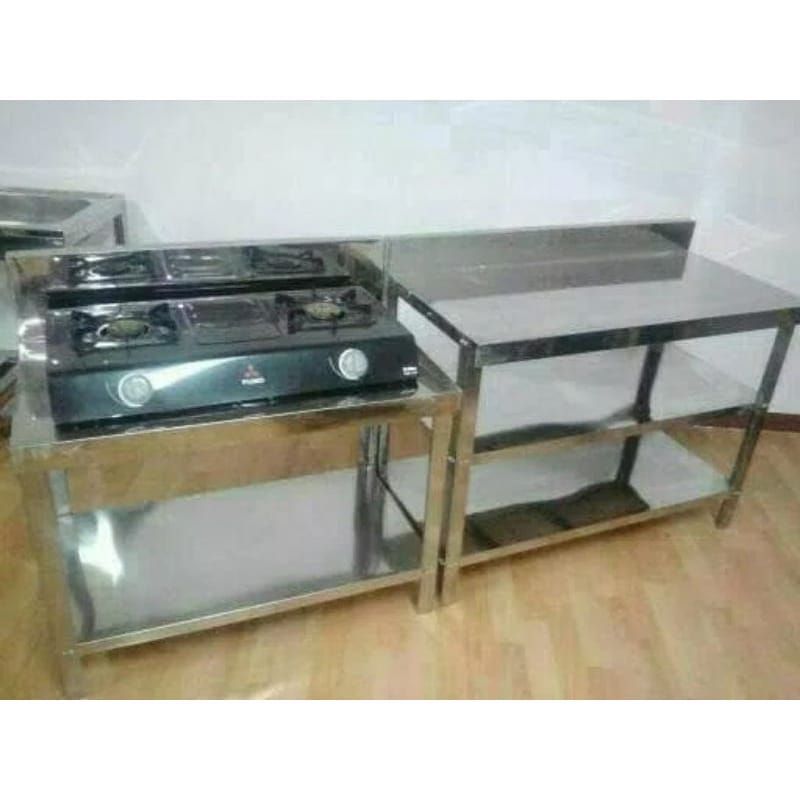 Meja Stainless 3 rak