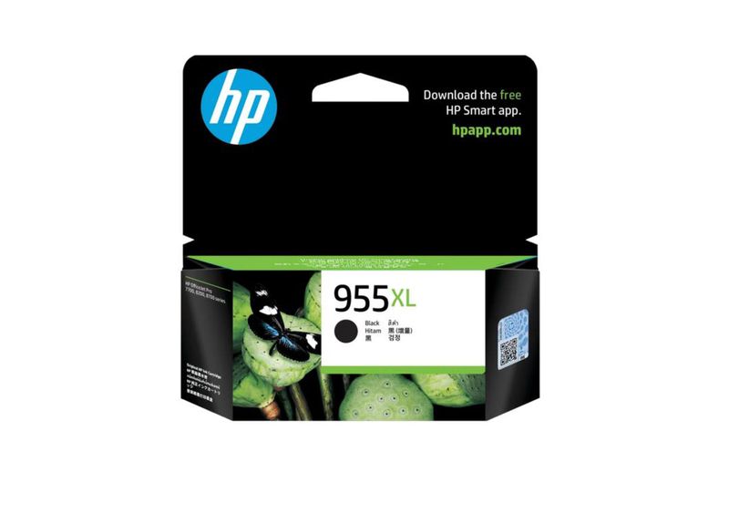 HP 955XL High Yield Original Ink / Tinta Cartridge - Black
