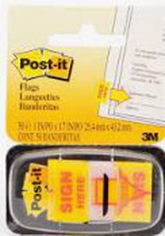 Post It Sign Here 3M