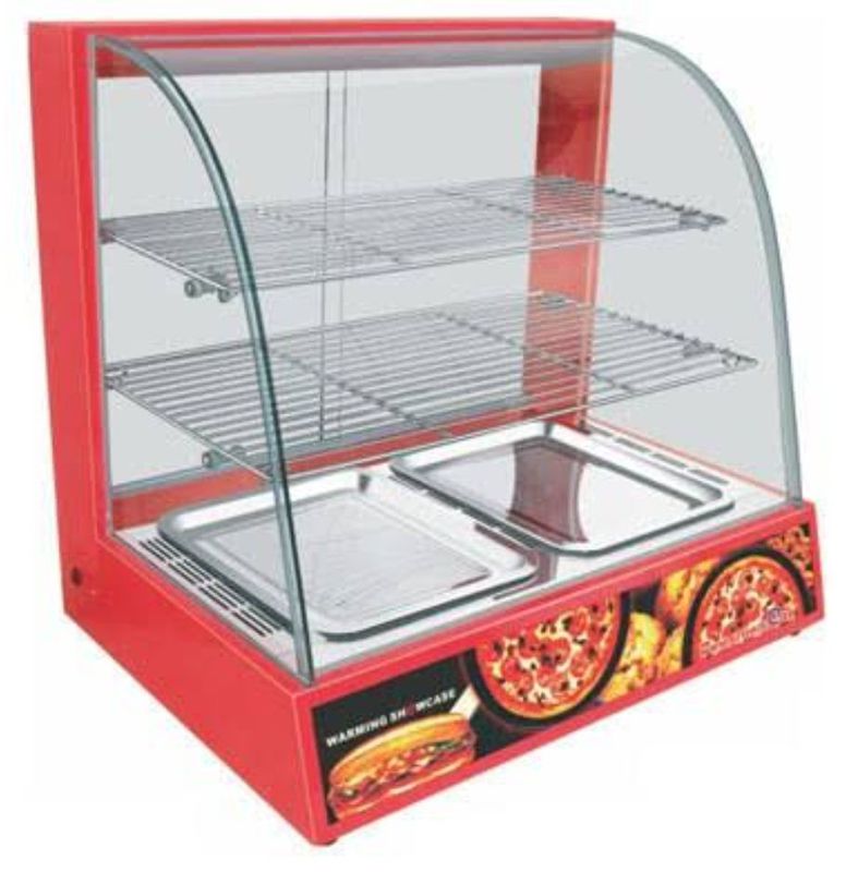 Showcase Warmer Pemanas Kaca Lengkung