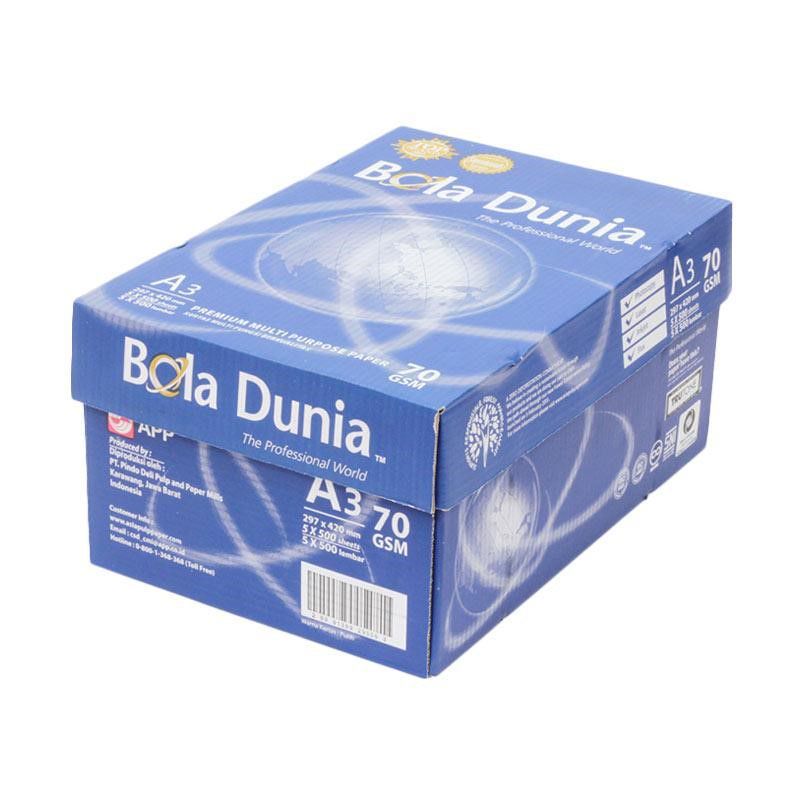 Kertas A3 HVS 70 Gr Bola Dunia