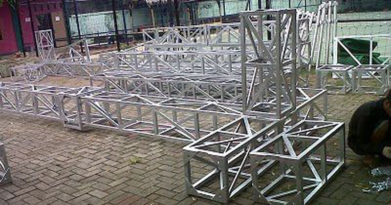 Pekerjaan Rangka Besi Box Rigging Untuk Stage Bahan Besi Hollow