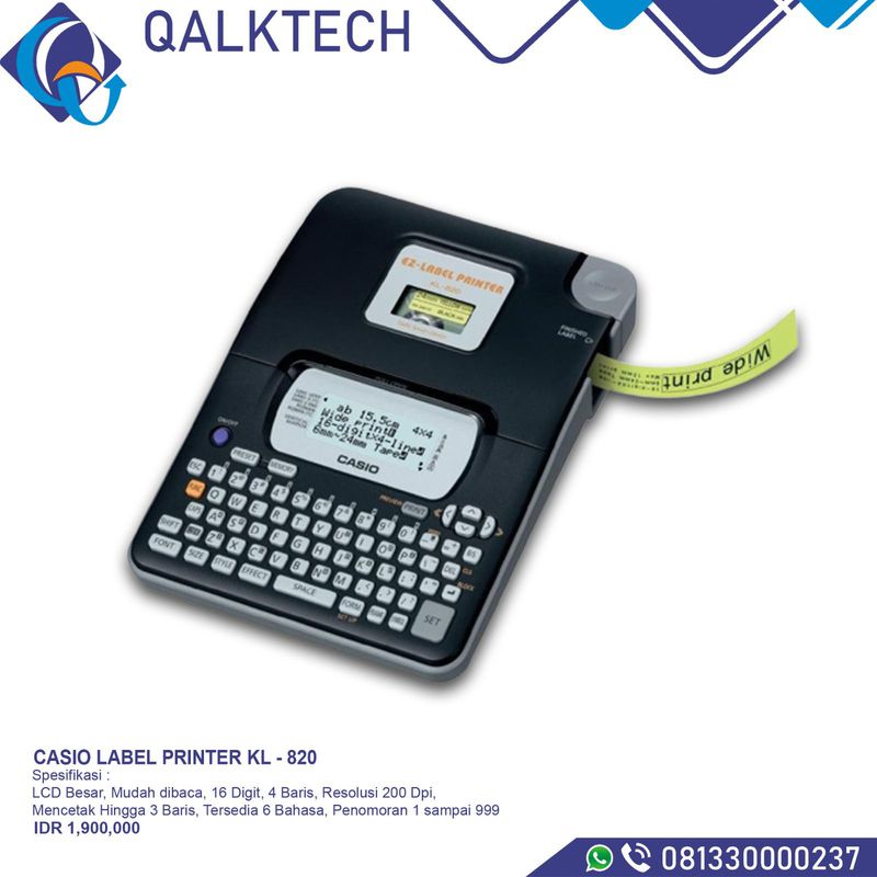 CASIO LABEL PRINTER KL-820